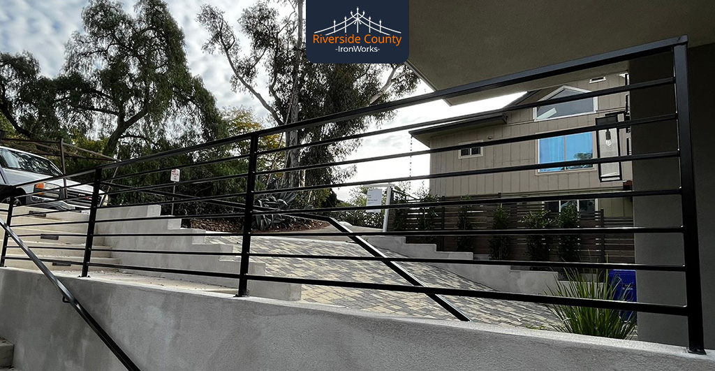 Iron Railings Project in San Jacinto, CA by Riverside County Ironworks ...
